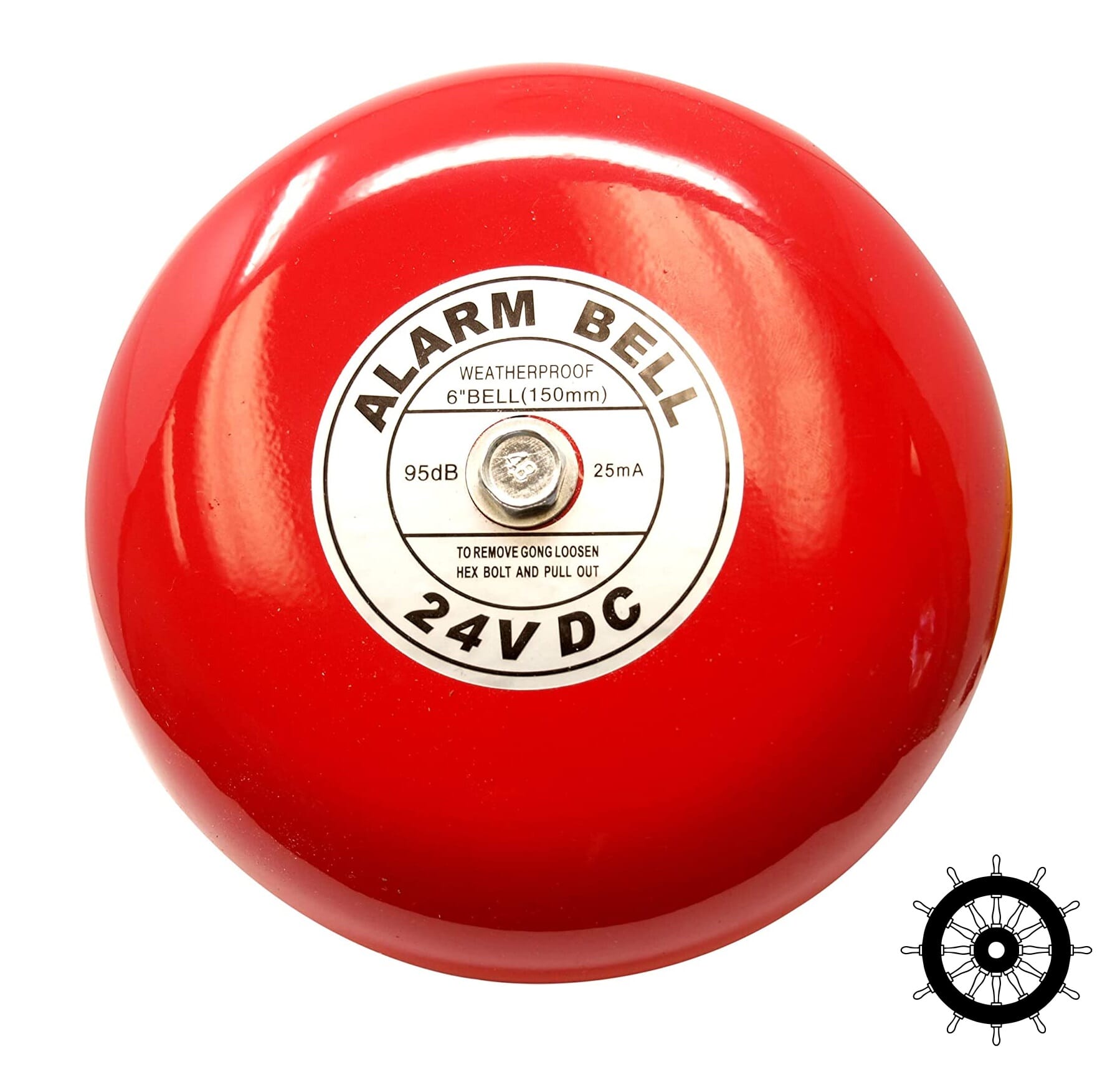 6 FIRE ALARM BELL, 24V, WEATHERPROOF, RED, EN54-3 - Brommeland ...