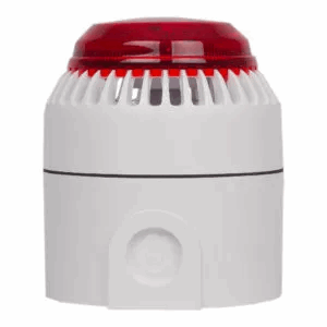 Sounder Beacon -12V White and Red beacon - Brommeland Elektronikk AS