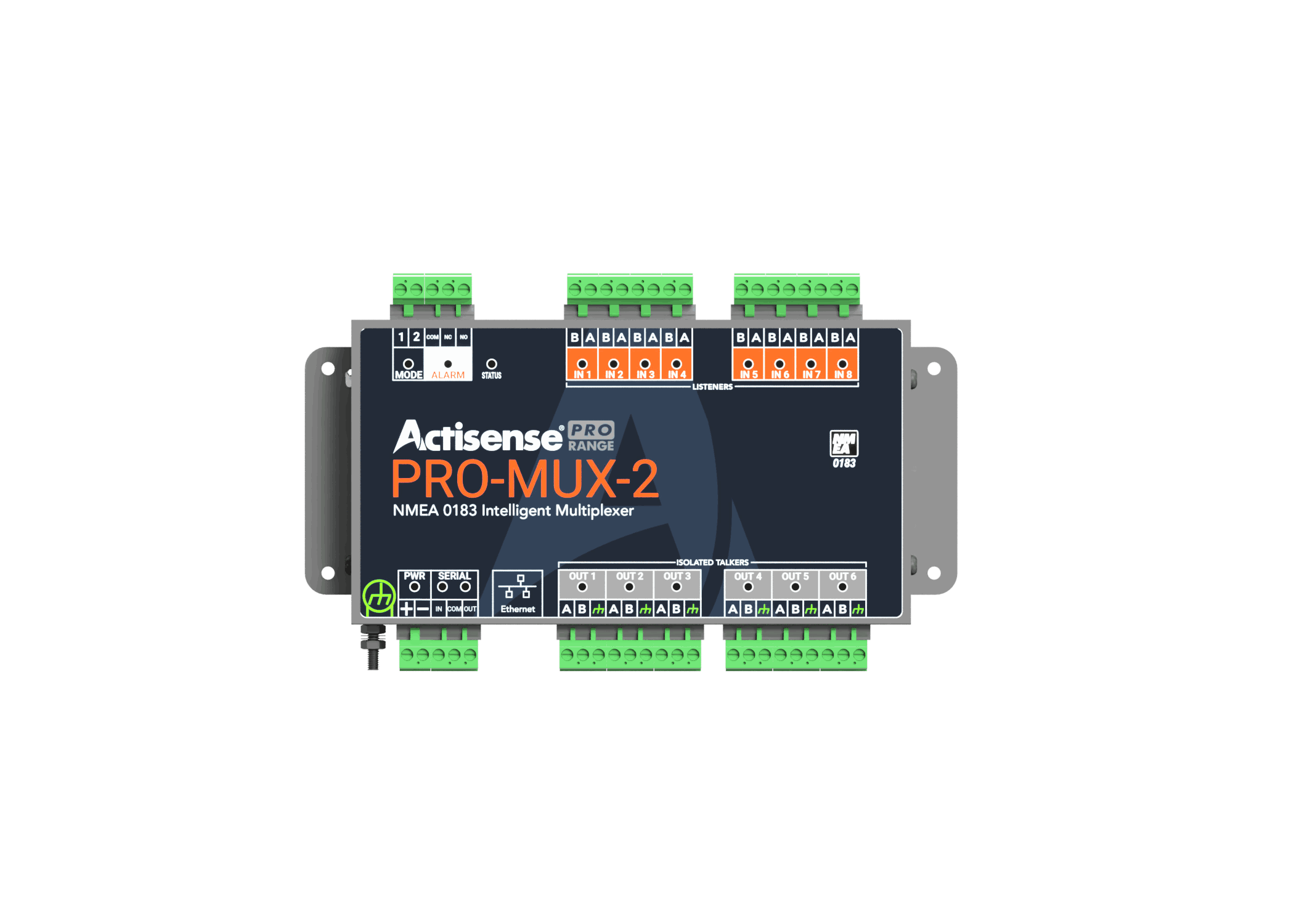 8 OPTO inputs, 6 ISO-Drive outputs, Serial, Ethernet port, a ...